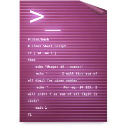 Application Gnome Mime Shellscript Icon Free Download