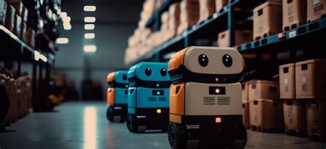 Premium Photo Assistant Robots For Warehouses And Logisticsgenerative Ai