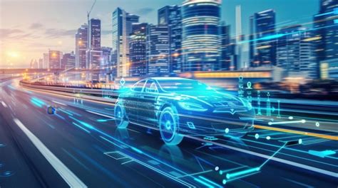 Edge Computing Integration In Autonomous Vehicle Technology Premium Ai Generated Image