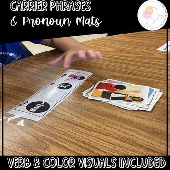 Carrier Phrase Mats Sentence Strips Speech Therapy By EB The Speechie