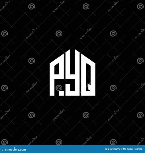 Pyq Letter Logo Design On Black Background Pyq Creative Initials