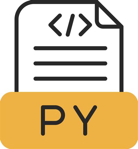 Python File Vector Icon Design Vector Art At Vecteezy