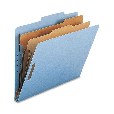 Classification Folders W Fasteners 2 Dividers Letter 10box Beige