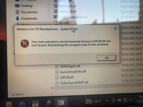 Trouble With Usflibdll Unable To Open Ableton As This File Is Missing