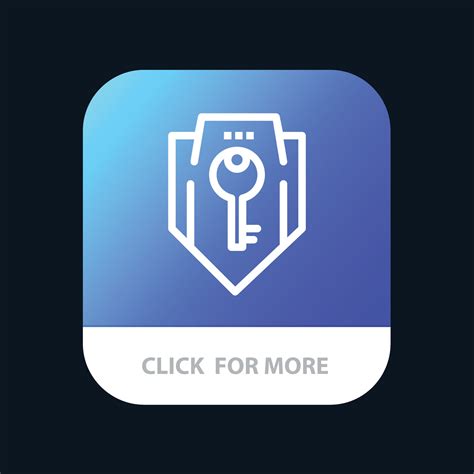 Access Key Protection Security Shield Mobile App Button Android And Ios