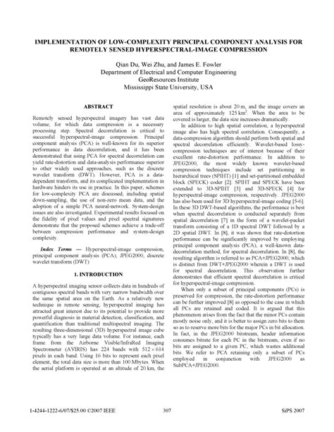 Pdf Implementation Of Low Complexity Principal Component Analysis For
