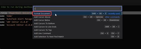 format document · issue 2251 · ironmansoftware powershell universal · github