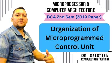 Explain Structure Of Microprogrammed Control Unit Microprocessor And