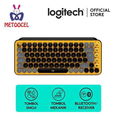 Promo Logitech Pop Keys Keyboard Wireless Mechanical Compact Emoji Keys Diskon Di Seller