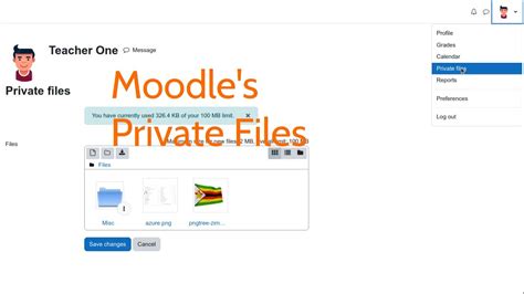 Moodle Private Files Youtube