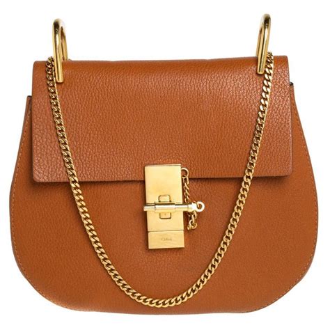 Chloe Brown Leather Medium Drew Shoulder Bag At 1stdibs