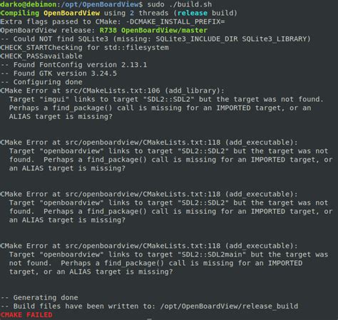 Can T Make On Debian Issue OpenBoardView OpenBoardView GitHub
