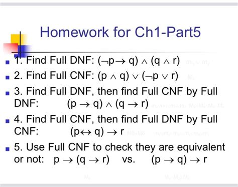 solved homework for ch1 part5 2 find full cnf p q v