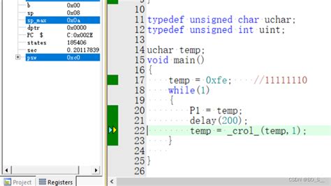 清翔零基础教你学51单片机个人学习笔记3流水灯include Void Delayunsigned Int I Un Csdn博客
