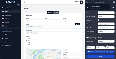 laravel admin panel and laravel crud generator