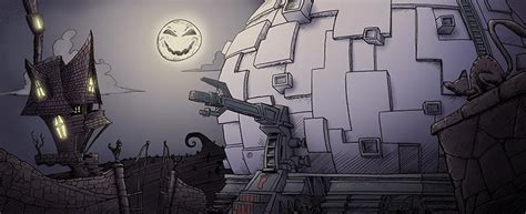 Technodrome In Halloween Town R Fanart