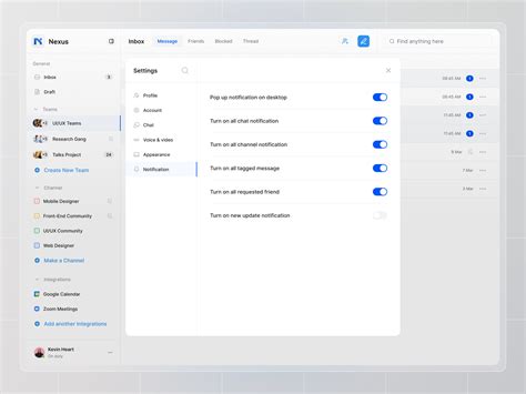 Settings Notification Page By Product Saas For Ui8 On Dribbble