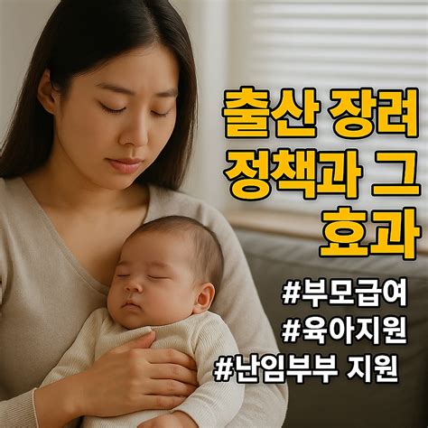 출산 장려 정책과 그 효과 지니지니야의 생활지식
