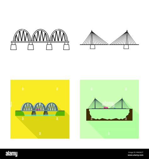 Isolated Object Of Connection And Design Symbol Collection Of