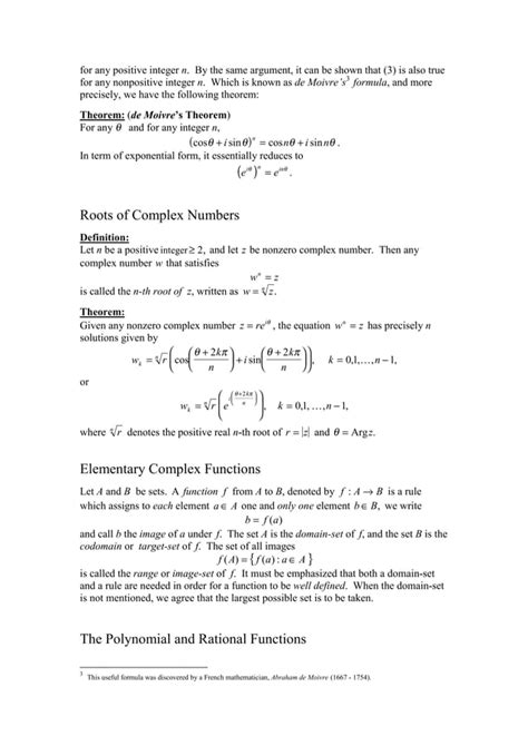 complex numbers and functions pdf
