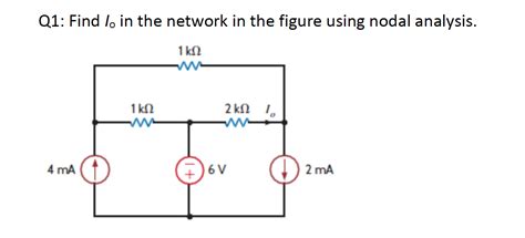 Solved Q Find I In The Network In The Figure Using Nodal Chegg