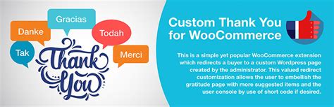 Custom Thank You For Woocommerce Wordpress Plugin