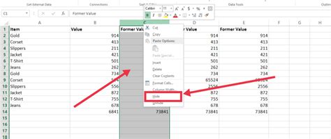 How To Hide Columns In Ms Excel Officebeginner