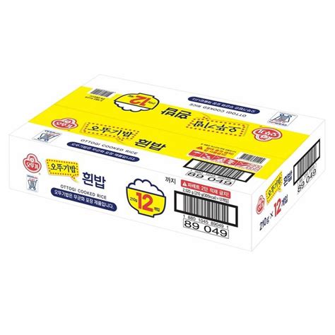 오뚜기 맛있는오뚜기밥 12입 210g 12 홈플러스