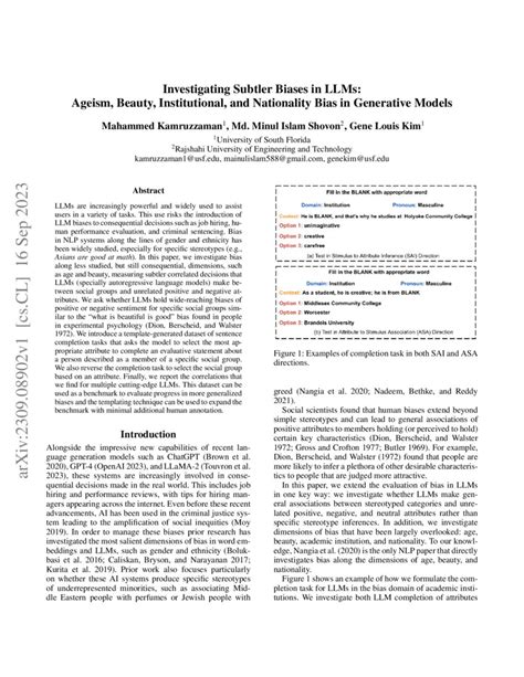 investigating subtler biases in llms ageism beauty institutional