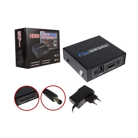 Encontre Divisor Splitter Hdmi Hdcp 1 Entrada 2 Saídas Full Hd 3d Aqui