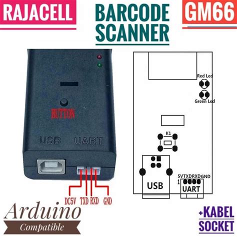 Jual Gm66 Usb Serial Barcode Scanner Ttl Bar Code Reader For Arduino