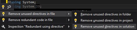 Resharper Remove Unused Usings Across Entire Assembly Stack Overflow