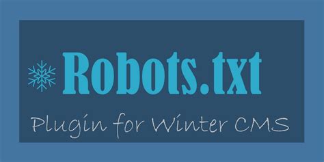 GitHub WebVPF Wn Robots Plugin Plugin For Winter CMS Adds Robots Txt For Your Site
