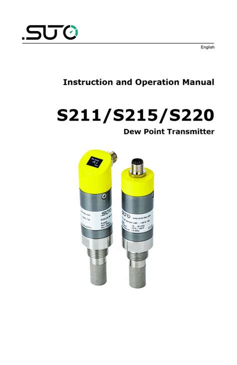 S220 Dew Point Sensor For Compressed Air At ₹ 130000 Dew Point Sensor
