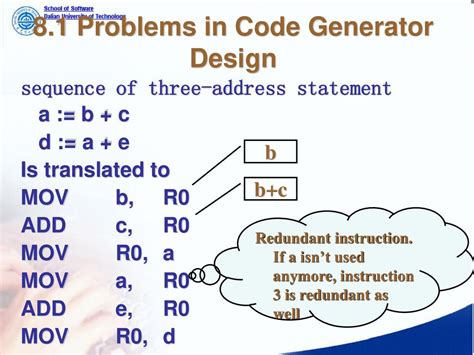 8 code generation topics a simple code generator algorithm ppt download