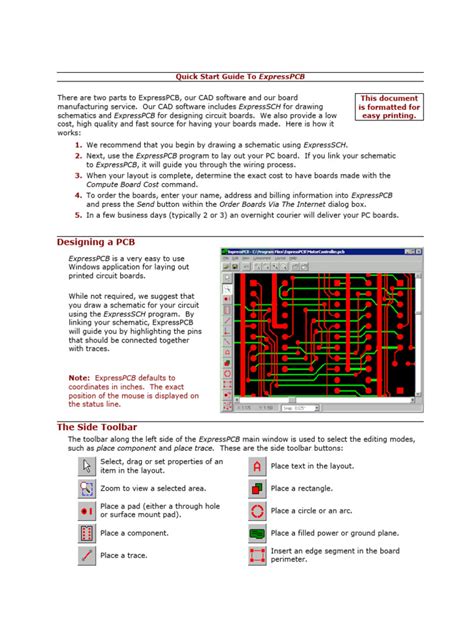 Expresspcb 7 1 Quick Start Pdf Printed Circuit Board Button