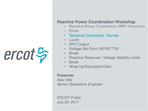 Reactive Power Coordination Workshop Ppt Download