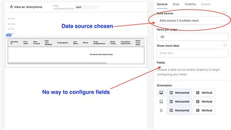 Configure Table Fields Not Working In Application Builder Baserow
