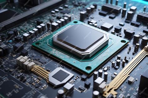 Premium Photo Gpu Graphic Processor Hardware Tech 3d Electronic Circuit Board Chip