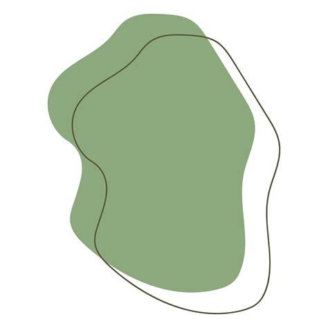 Abstract Blobs Green And Outline For Background Vector Art At Vecteezy