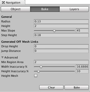 Unity Manual Navigation Meshes