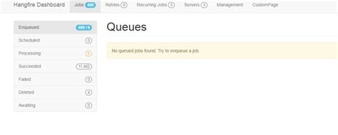 empty queue when using rabbitmq question hangfire discussion