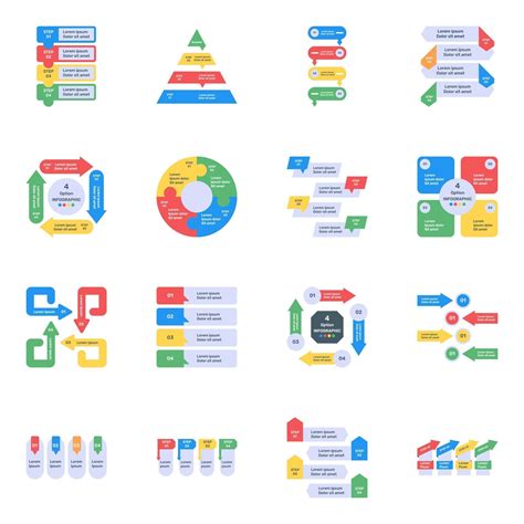Data Analytics Flat Icons Vector Art At Vecteezy