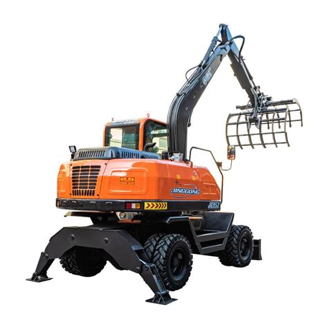 7 8 Ton Wheeled Tractor Loader With Grab Max Open 1250 Mm Topper