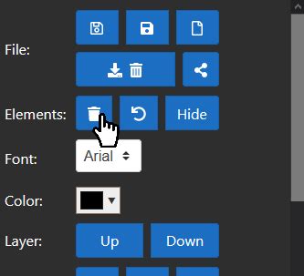 Delete Elements Sportzsuite