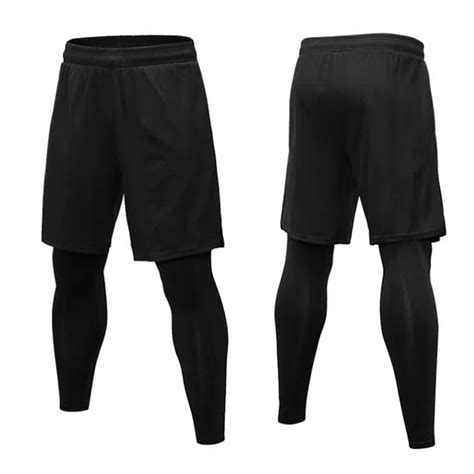 당일발송 남자 투인원 일체형 레깅스 반바지 트레이닝 짐웨어 무지