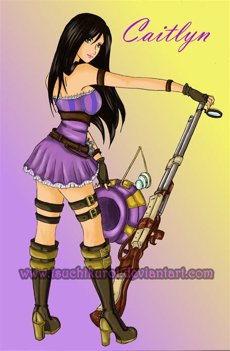 Caitlyn La Sheriff Del Piltover Color By Tsuchikuroi On Deviantart