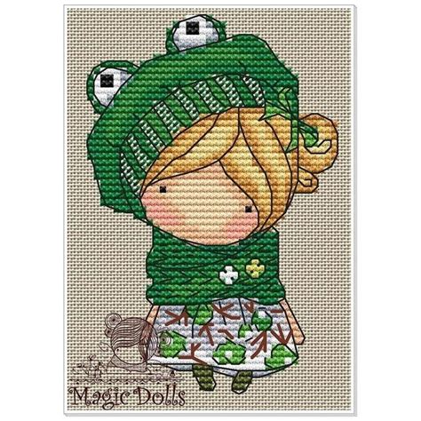 Doll Froggie 084 Series MINI Magic Dolls DMC Cross Stitch Chart