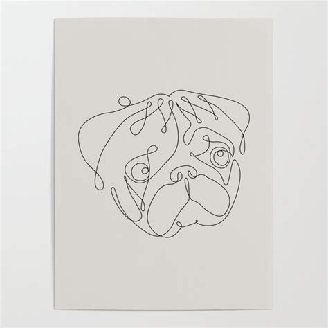 Pug Line Drawing At PaintingValley Explore Collection Of Pug Line Drawing