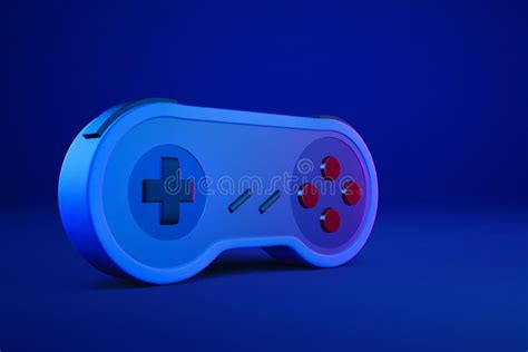 Retro Game Controller On 3d Illustrations Stock Illustration Illustration Of Flat Activity